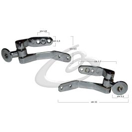 CERNIERE COPRIWATER CESAME ZORTEA - CROMO LUCIDO